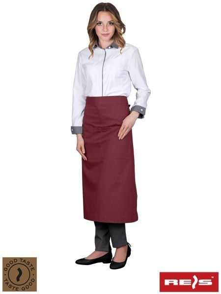 GRETTO Fartuch zapaska kelnerski, ciemoczerwony